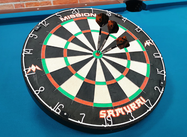 Target Dart Board Sisal Bristle Dartboard With 12 Steel Tip Darts ...