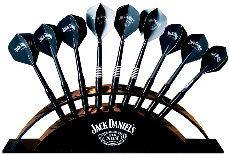 Jack Daniel's Acrylic 9 Darts Arch Display Stand | Home Leisure Direct