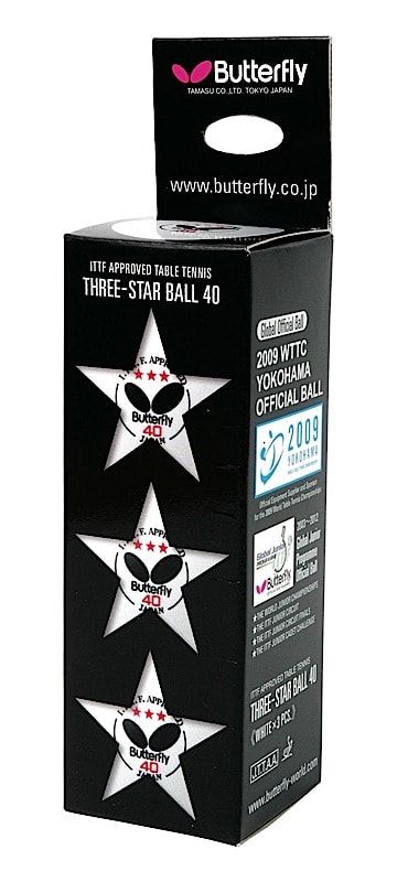 Butterfly 3 Star White (2 Dozen Balls) | Free Delivery!