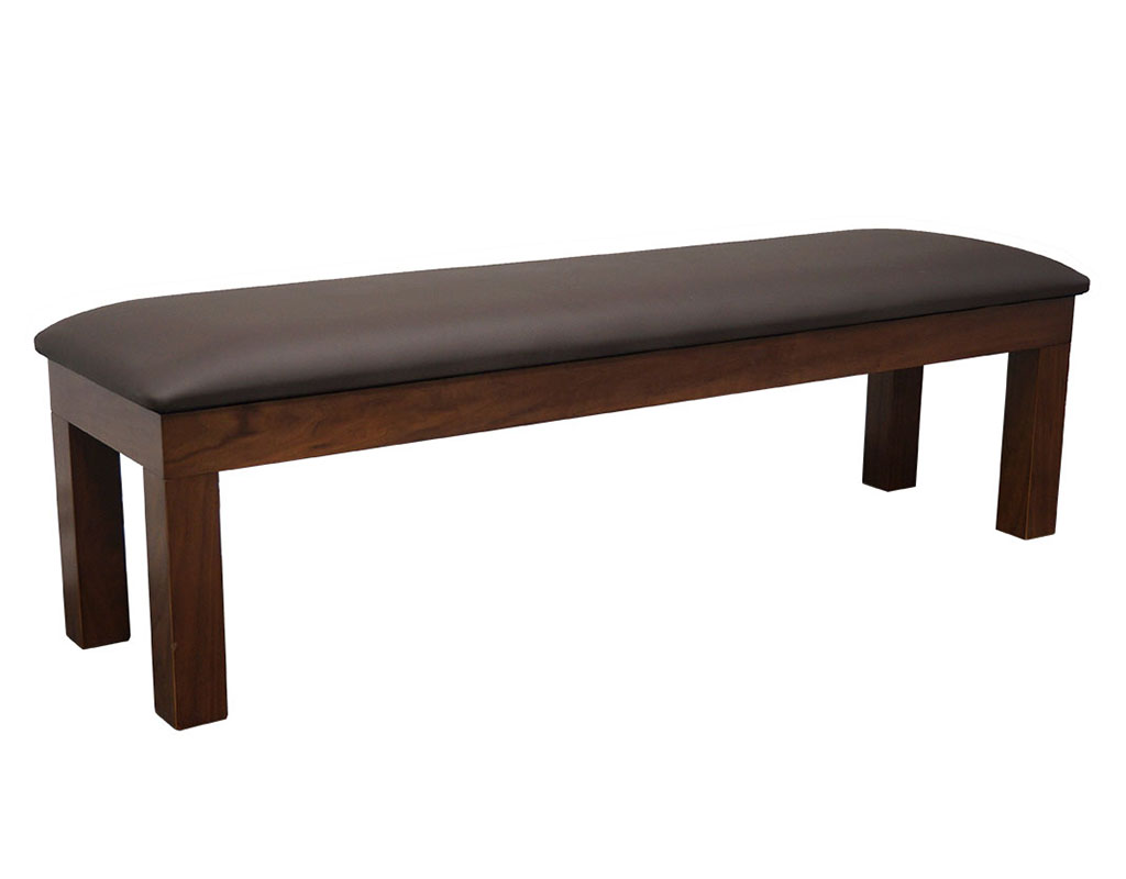 Signature Upholstered Pool Table Storage Bench - Walnut | Home Leisure ...