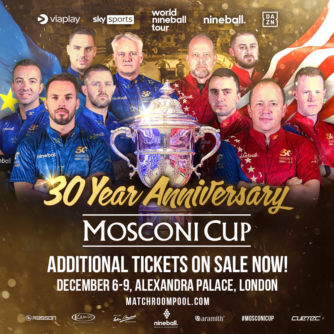 WIN Mosconi Cup Tickets | Enter Here Now